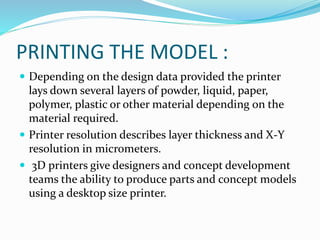 3 d printing ppt | PPTX