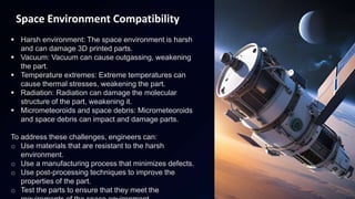 3D PRINTING TECHNOLOGY IN SATELITTE PAYLOAD | PPTX