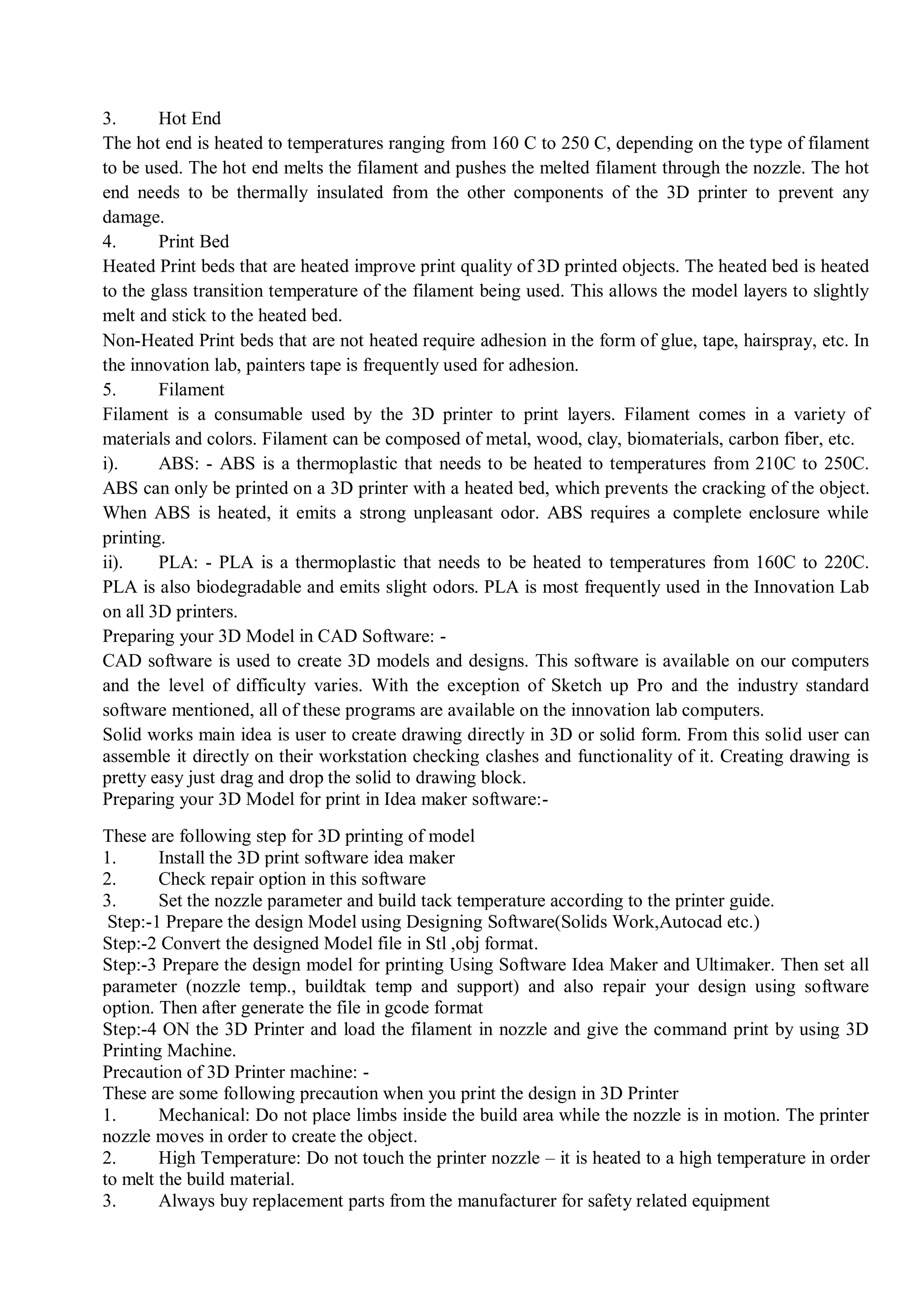 3D PRINTING PRACTICE LAB .pdf | 3-D Graphics | Computer Software and ...