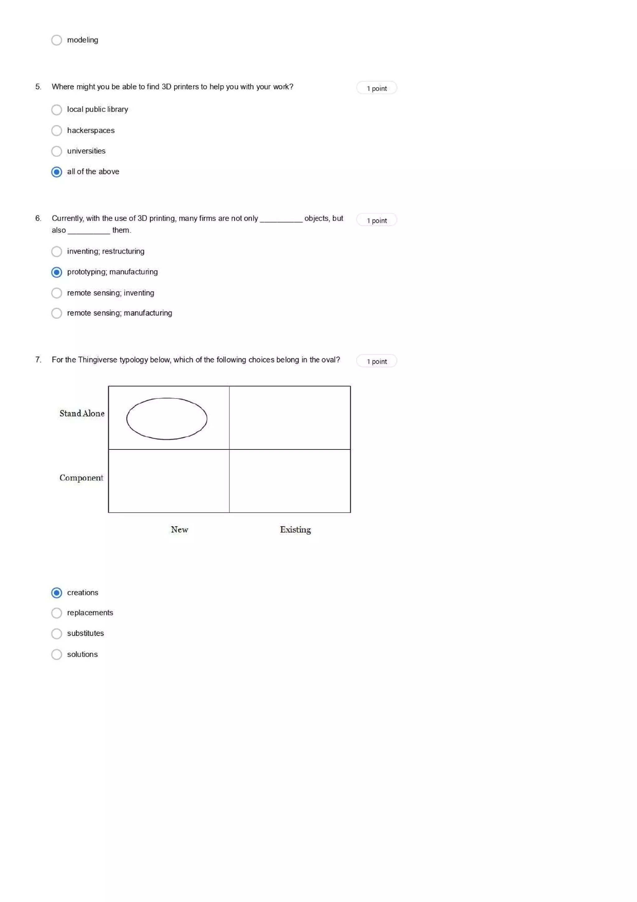 COURSERA 3D Printing Revolution QUESTIONS AND ANSWERS | PDF
