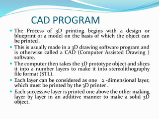 3 d printing technology | PPTX