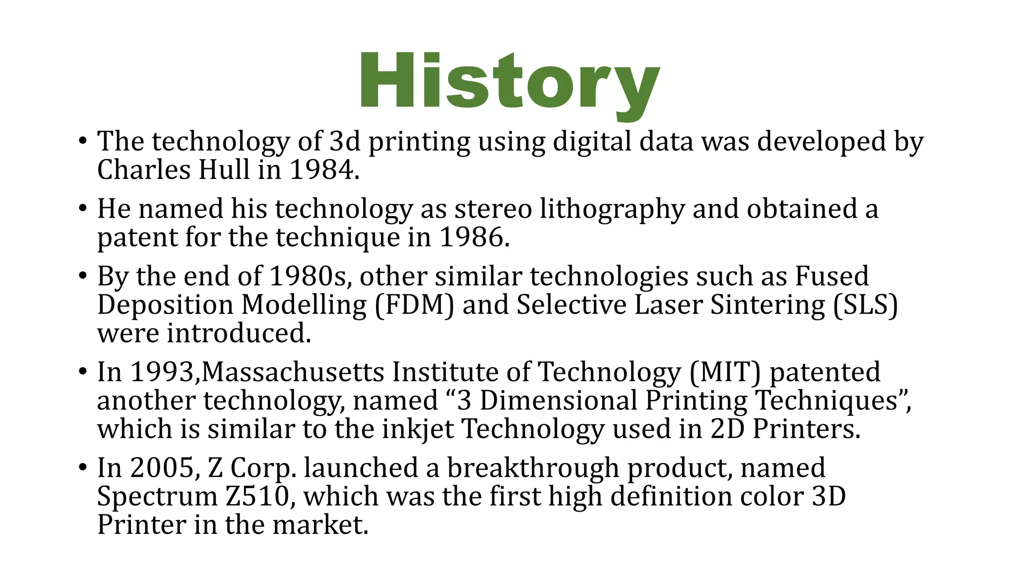 3D printing technology | PPTX