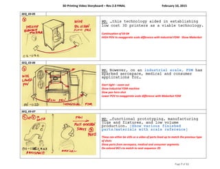 3 d printing video storyboard v2 final | PPT