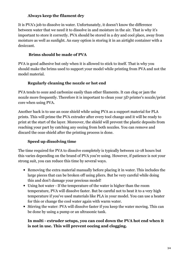 3D printing with pva | PDF | Free Download