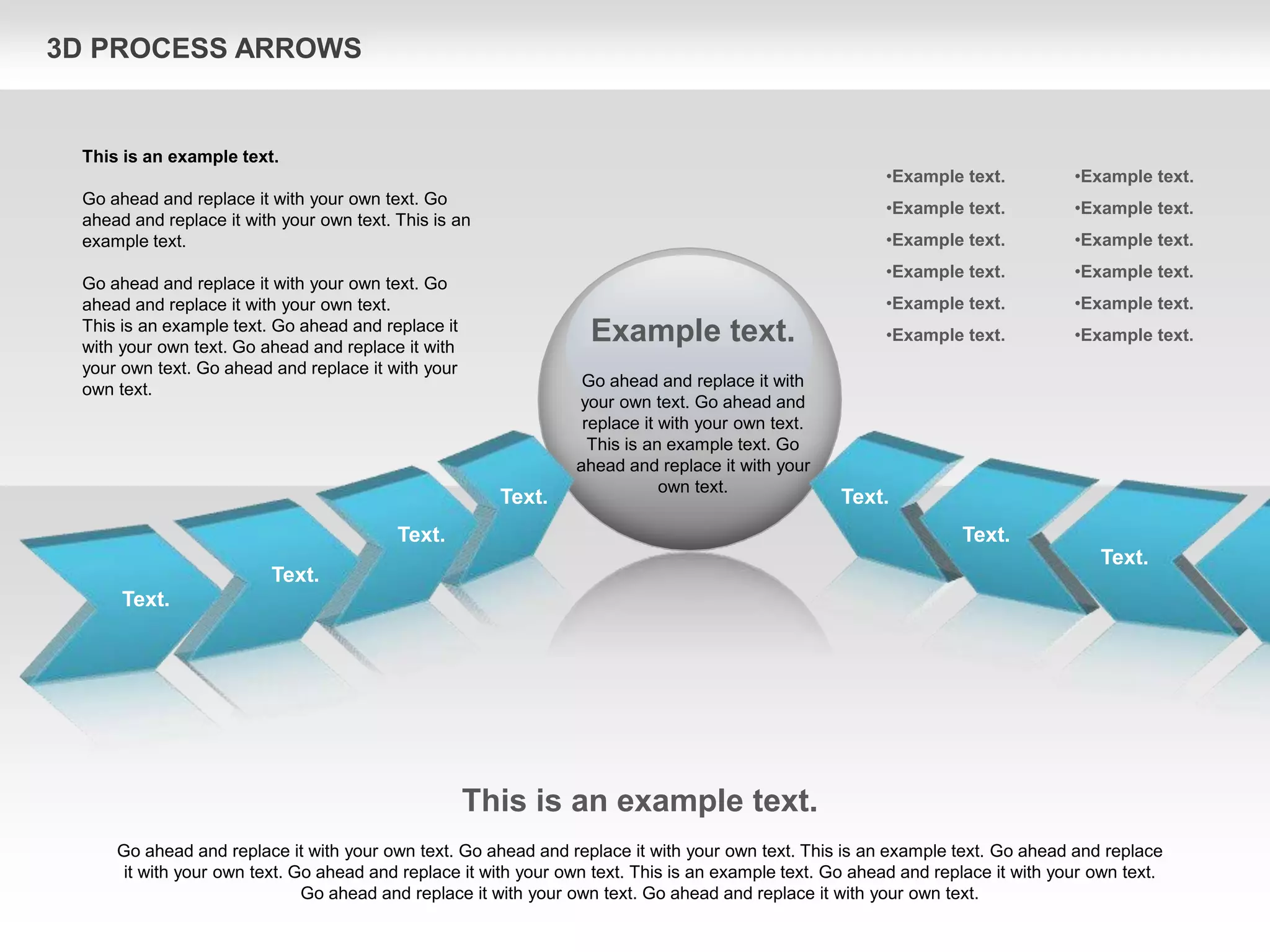 3D Process Arrows (for PowerPoint and Google Slides) | PPTX
