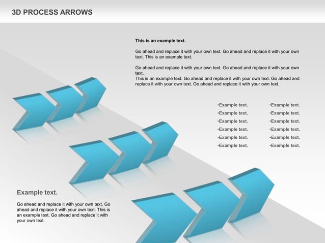 3D Process Arrows (for PowerPoint and Google Slides) | PPTX