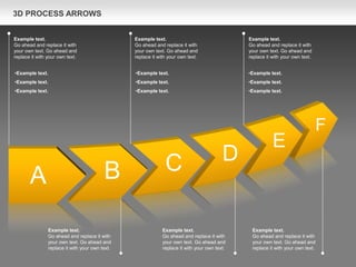3D Process Arrows (for PowerPoint and Google Slides) | PPTX