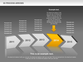 3D Process Arrows (for PowerPoint and Google Slides) | PPTX