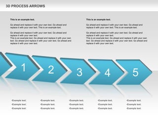 3D Process Arrows (for PowerPoint and Google Slides) | PPTX
