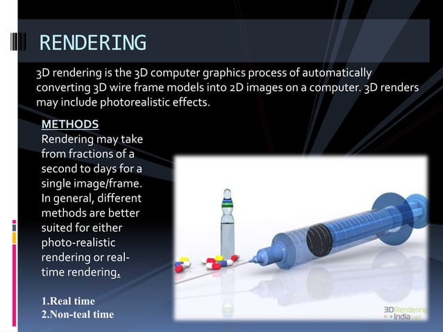 3 d product modeling & rendering | PPT
