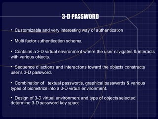 3D PASSWORD | PPT