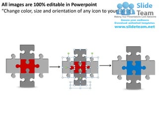 3d puzzle pieces misc powerpoint presentation slides ppt templates | PDF