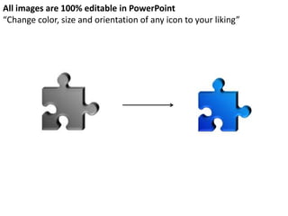3d puzzle process 6 stages powerpoint presentation templates | PPTX
