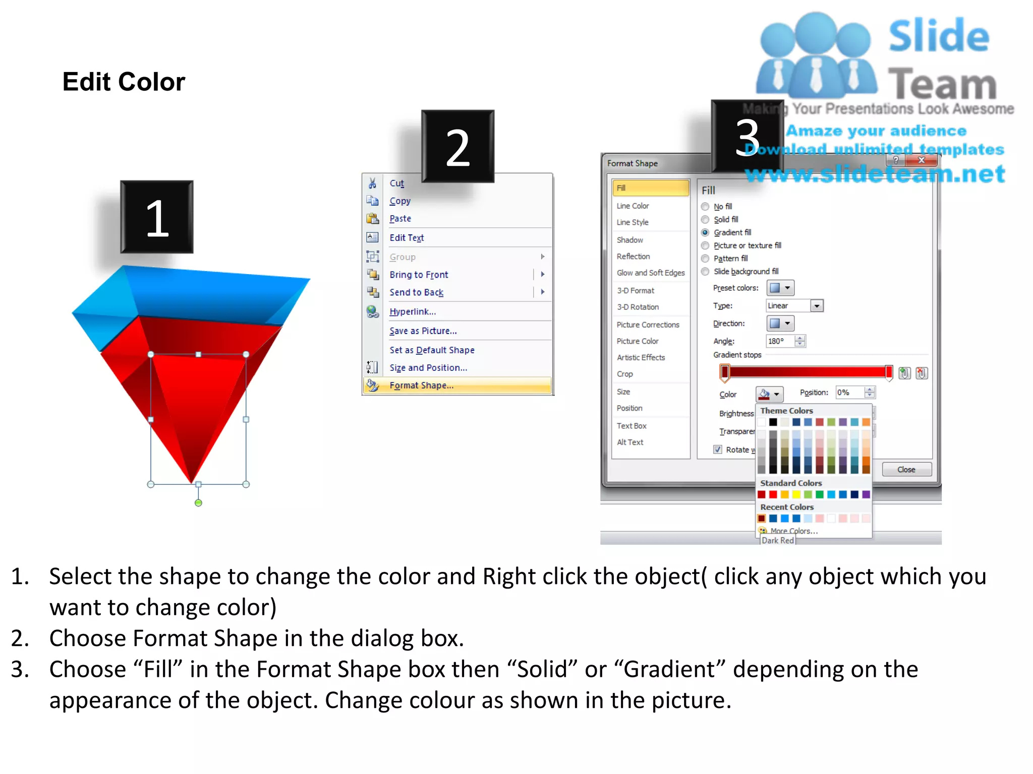 3d pyramid inverted powerpoint presentation slides ppt templates | PPT