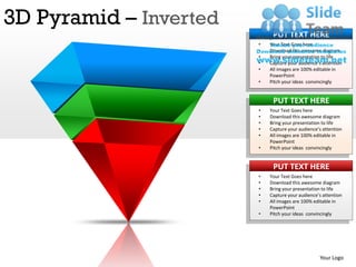 3d pyramid inverted powerpoint presentation slides ppt templates | PPT