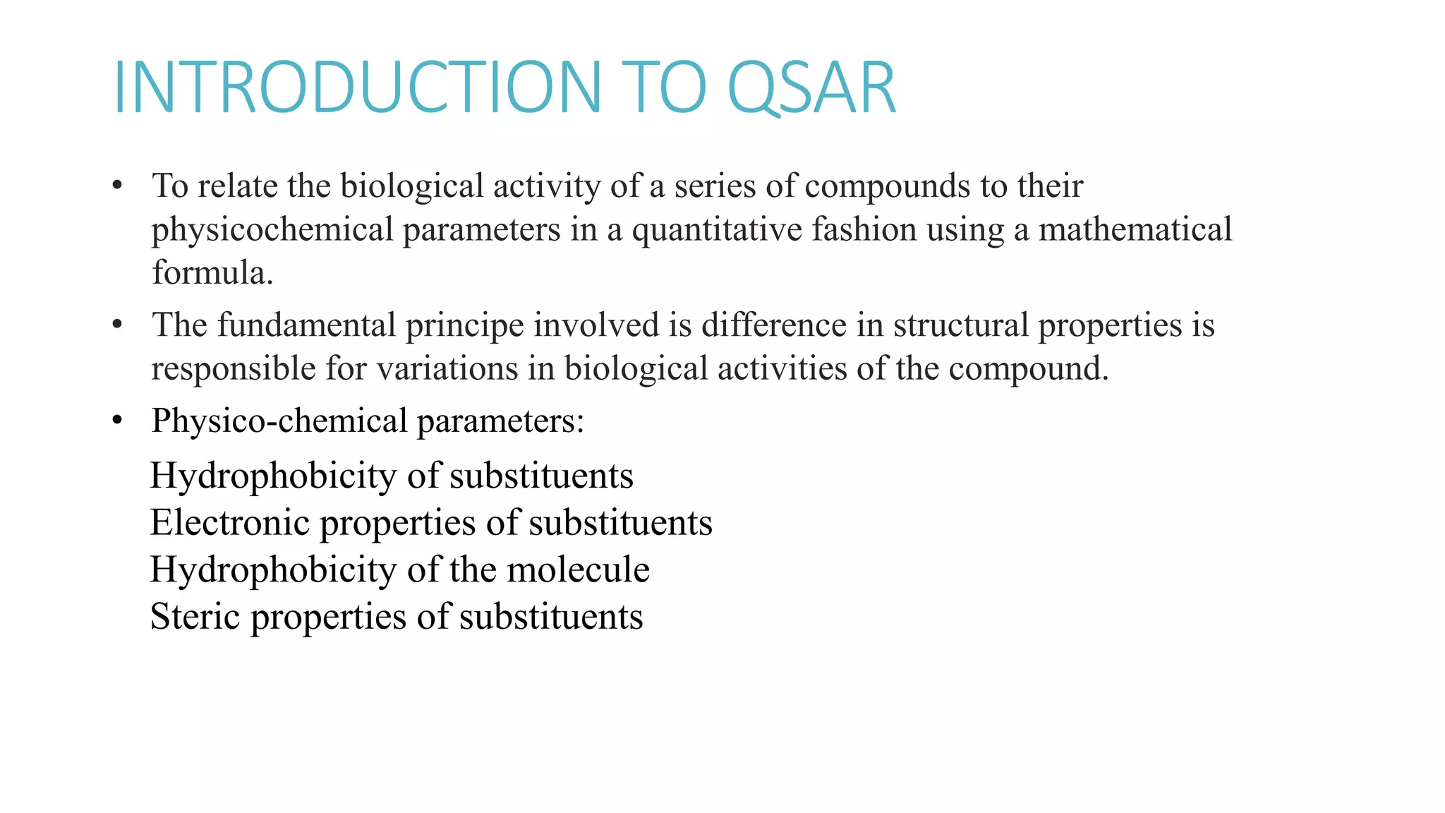 3d qsar | PPTX
