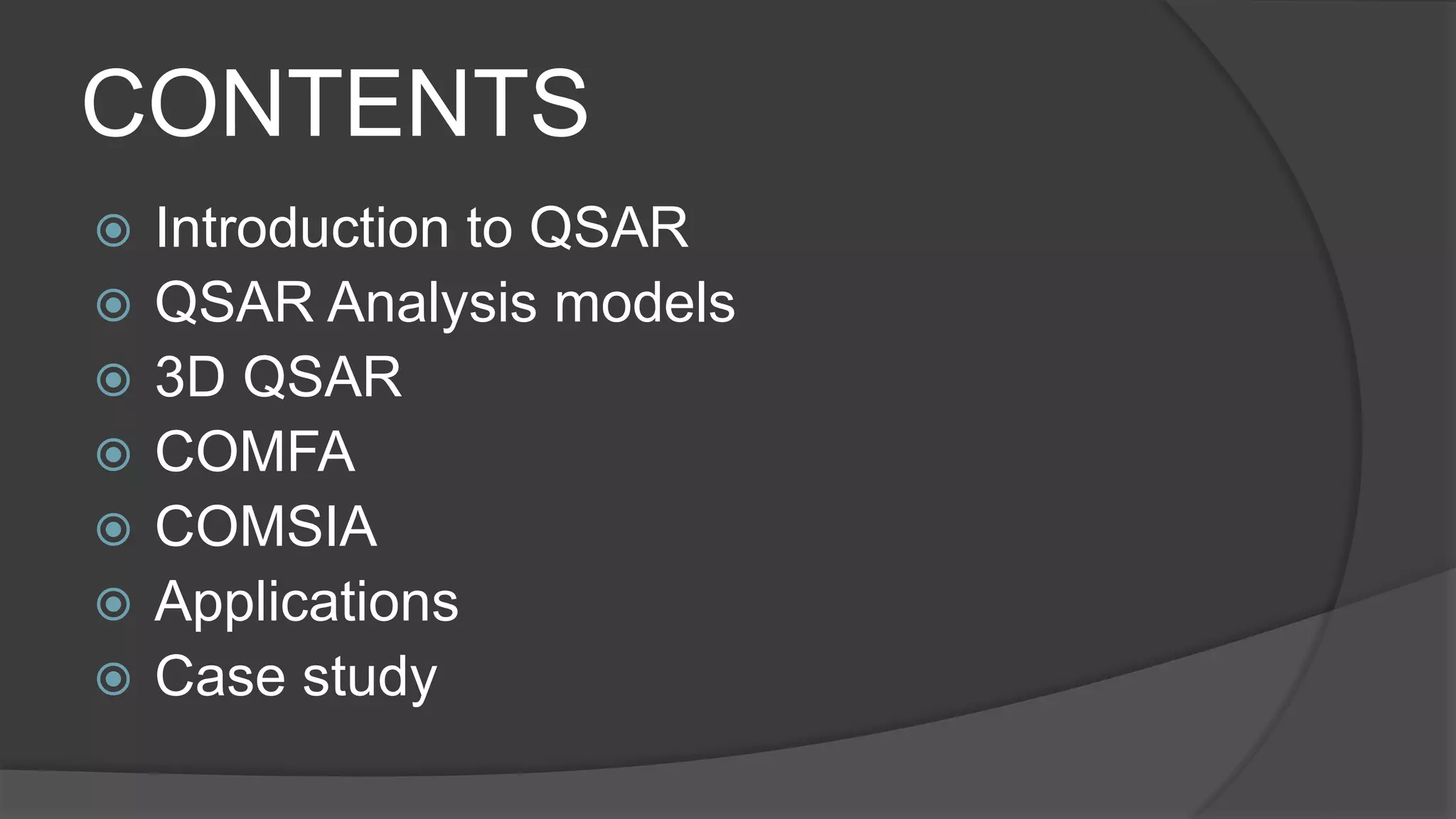 3 D QSAR Approaches and Contour Map Analysis | PPTX