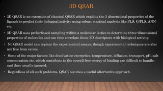 3 d qsar approaches structure | PPTX