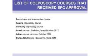 Xavier Carcopino - EFC Certification of colposcopy courses | PPT