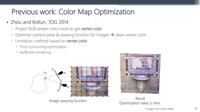 Color And 3d Semantic Reconstruction Of Indoor Scenes From Rgb D Stream Ppt