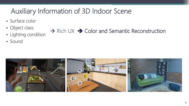 Color And 3d Semantic Reconstruction Of Indoor Scenes From Rgb D Stream Ppt