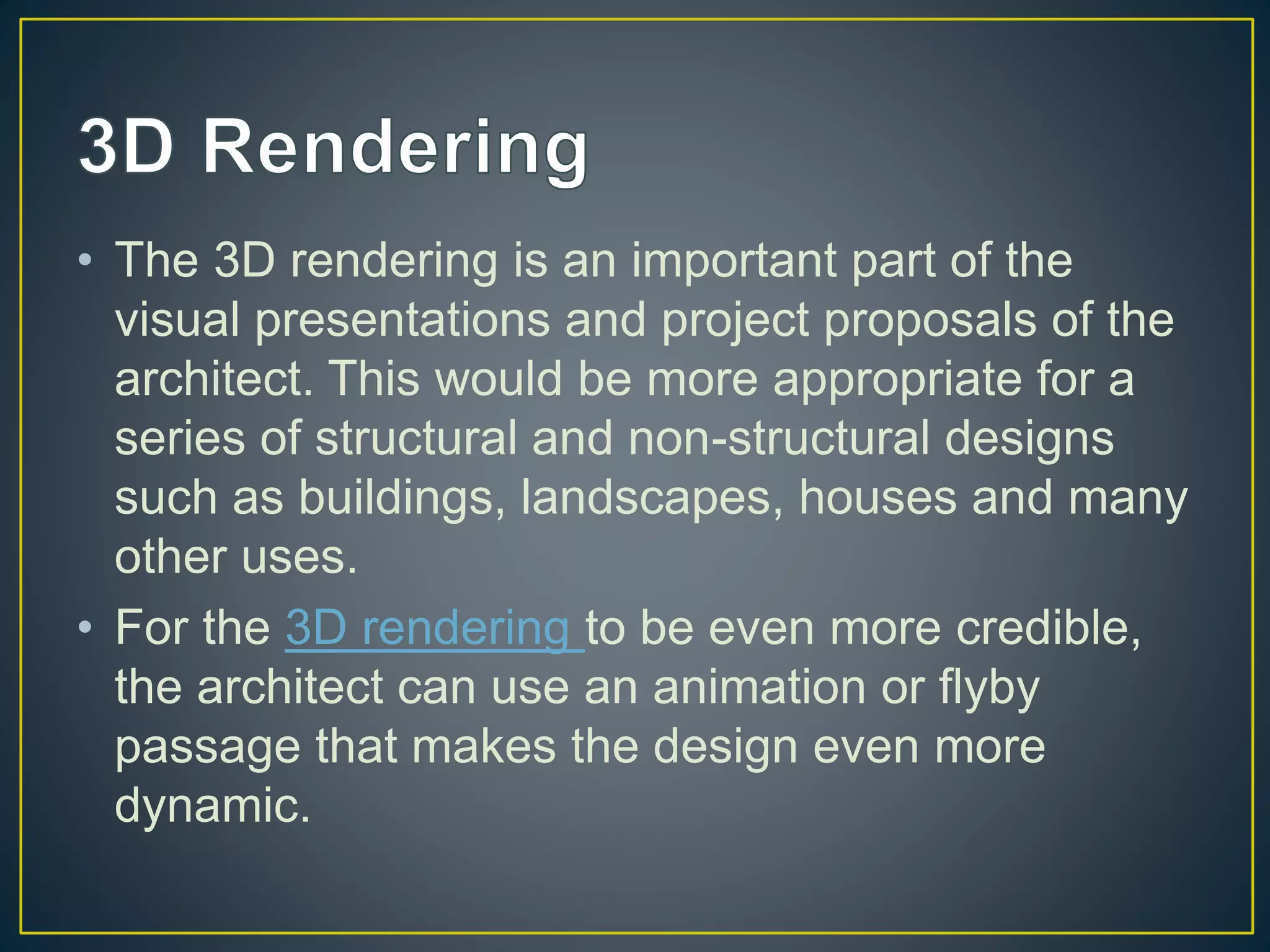 3D Rendering | 3D Architectural Rendering | 3D Render | PPT