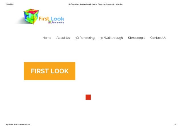 3d rendering companies in india - firstlook 3d studio
