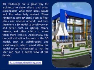 3d rendering outsource | PPT
