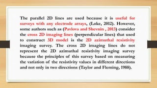 3d resistivity imaging technique | PPTX