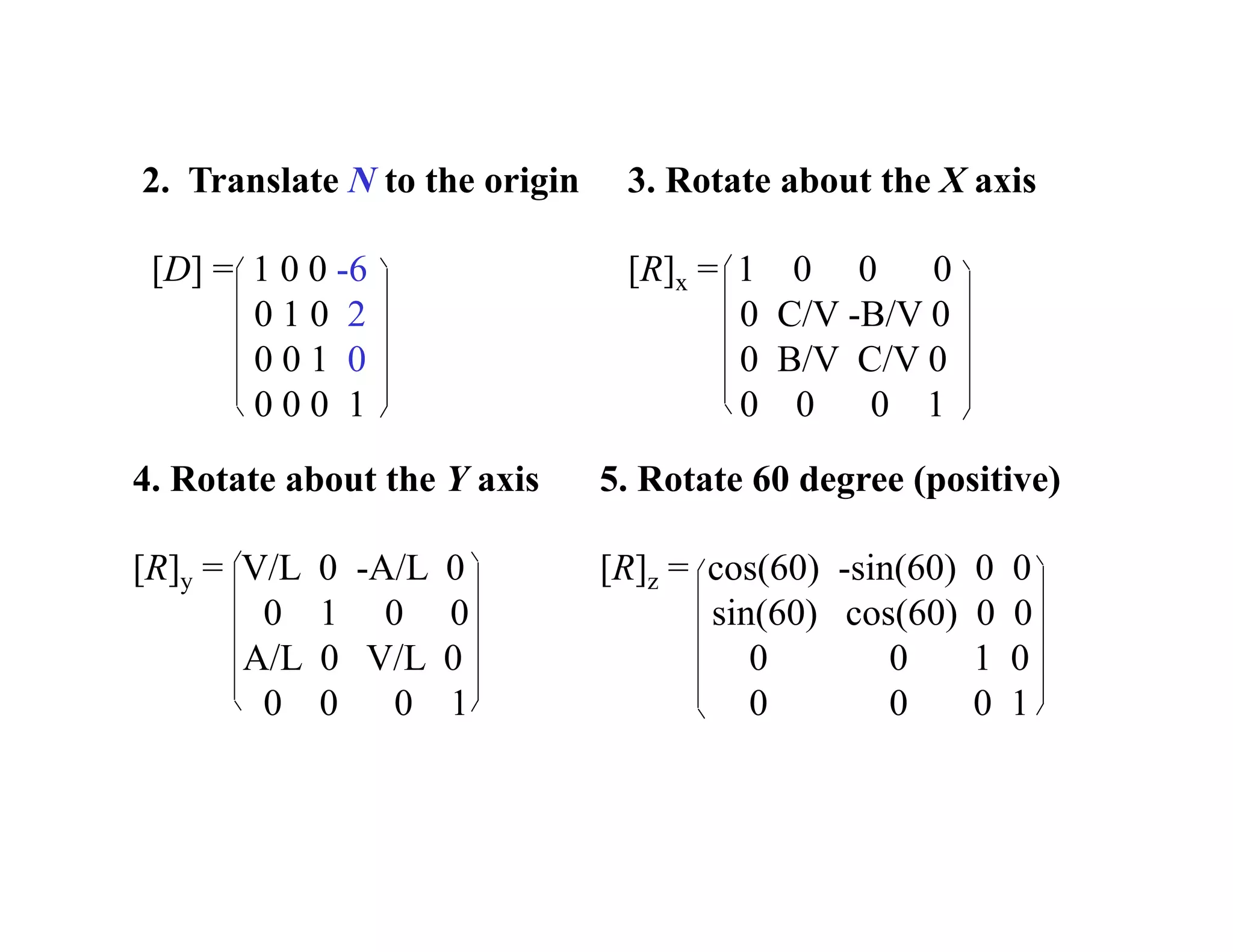 3 d rotation about an arbitary axix | PDF