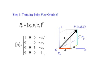 3 d rotation about an arbitary axix | PDF