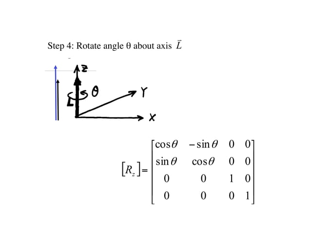3 d rotation about an arbitary axix | PDF | Physics | Science
