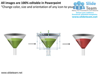 3d sales funnel powerpoint ppt slides. | PDF