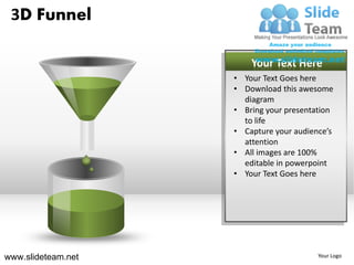 3d sales funnel powerpoint ppt templates. | PPT