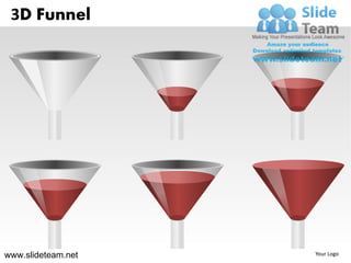 3d sales funnel powerpoint ppt templates. | PPT