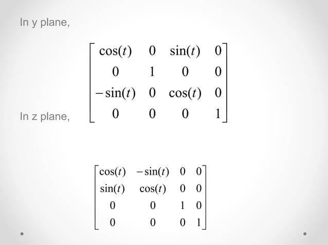 3 d scaling and translation in homogeneous coordinates | PPTX | Maps ...