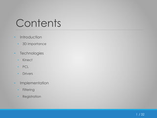 3D scanner using kinect | PPT