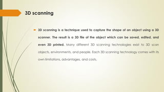 3 d scanning technology | PDF