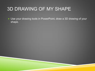 3 d shape assessment powerpoint | PPTX