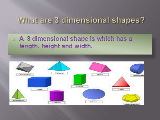 3 d shapes | PPTX
