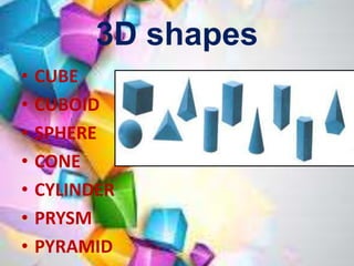3 d shapes | PPTX