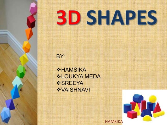 3 Dimensional shapes | PPTX | 3-D Graphics | Computer Software and Applications