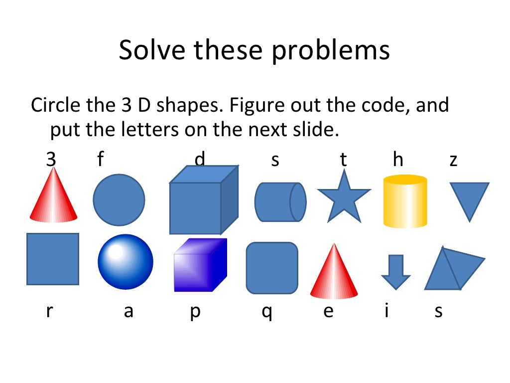 3d Shapes Plane Shapes