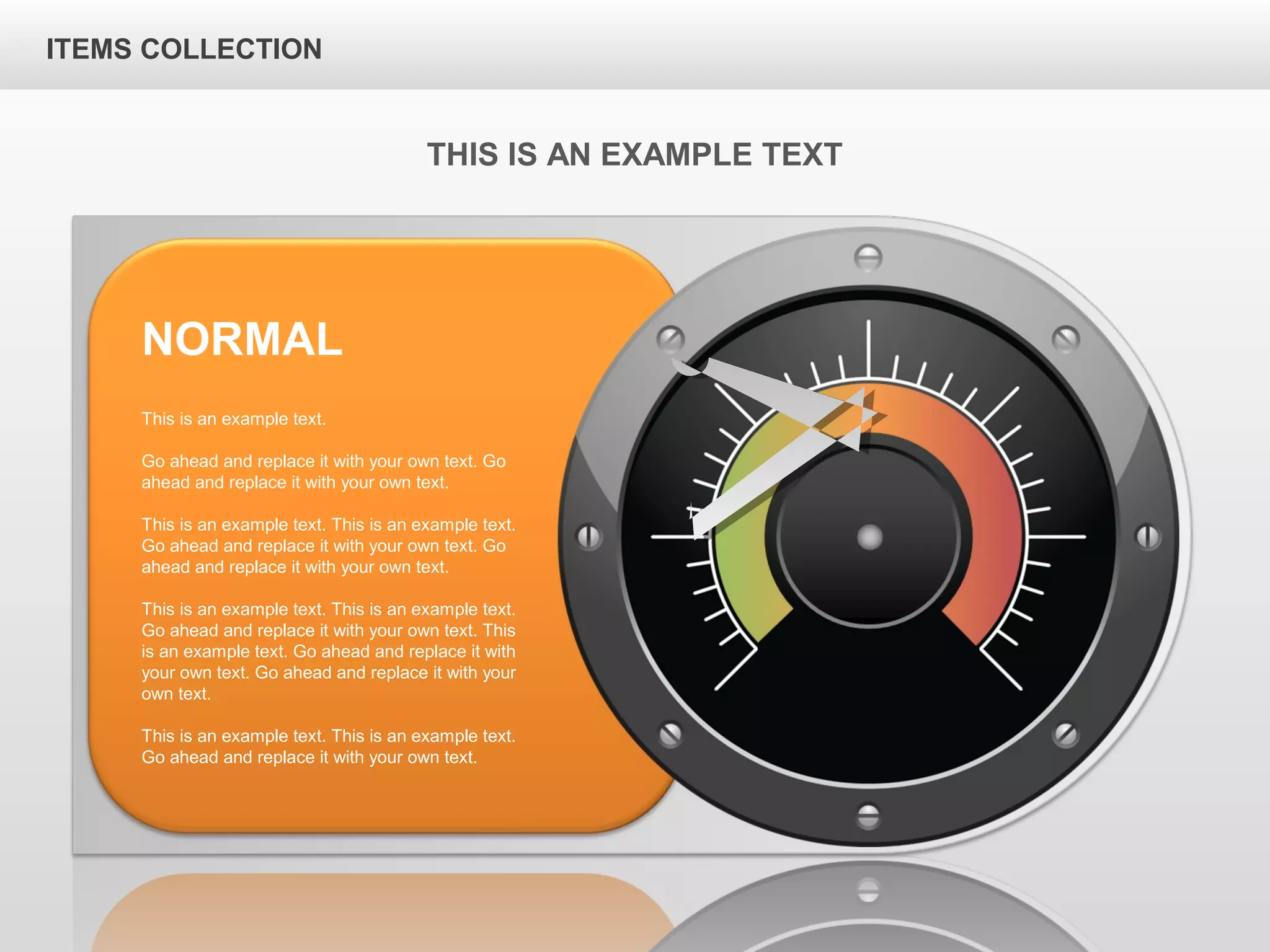 3D Shapes with Meters Collection for PowerPoint by PoweredTemplate.com