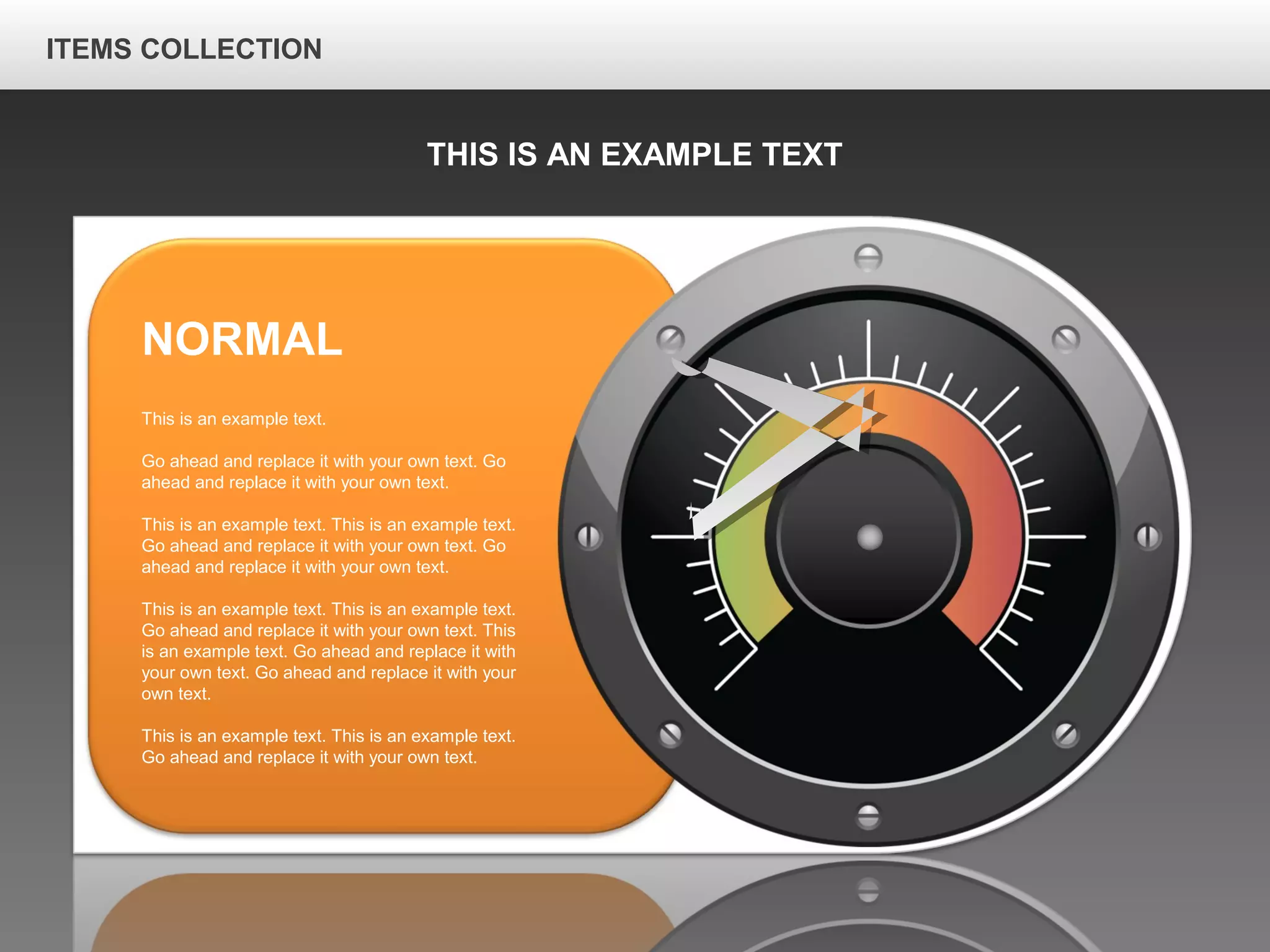 3D Shapes with Meters Collection for PowerPoint by PoweredTemplate.com