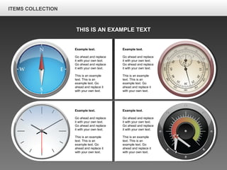 3D Shapes with Meters Collection for PowerPoint by PoweredTemplate.com