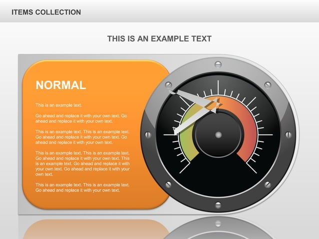 3D Shapes with Meters Collection for PowerPoint by PoweredTemplate.com