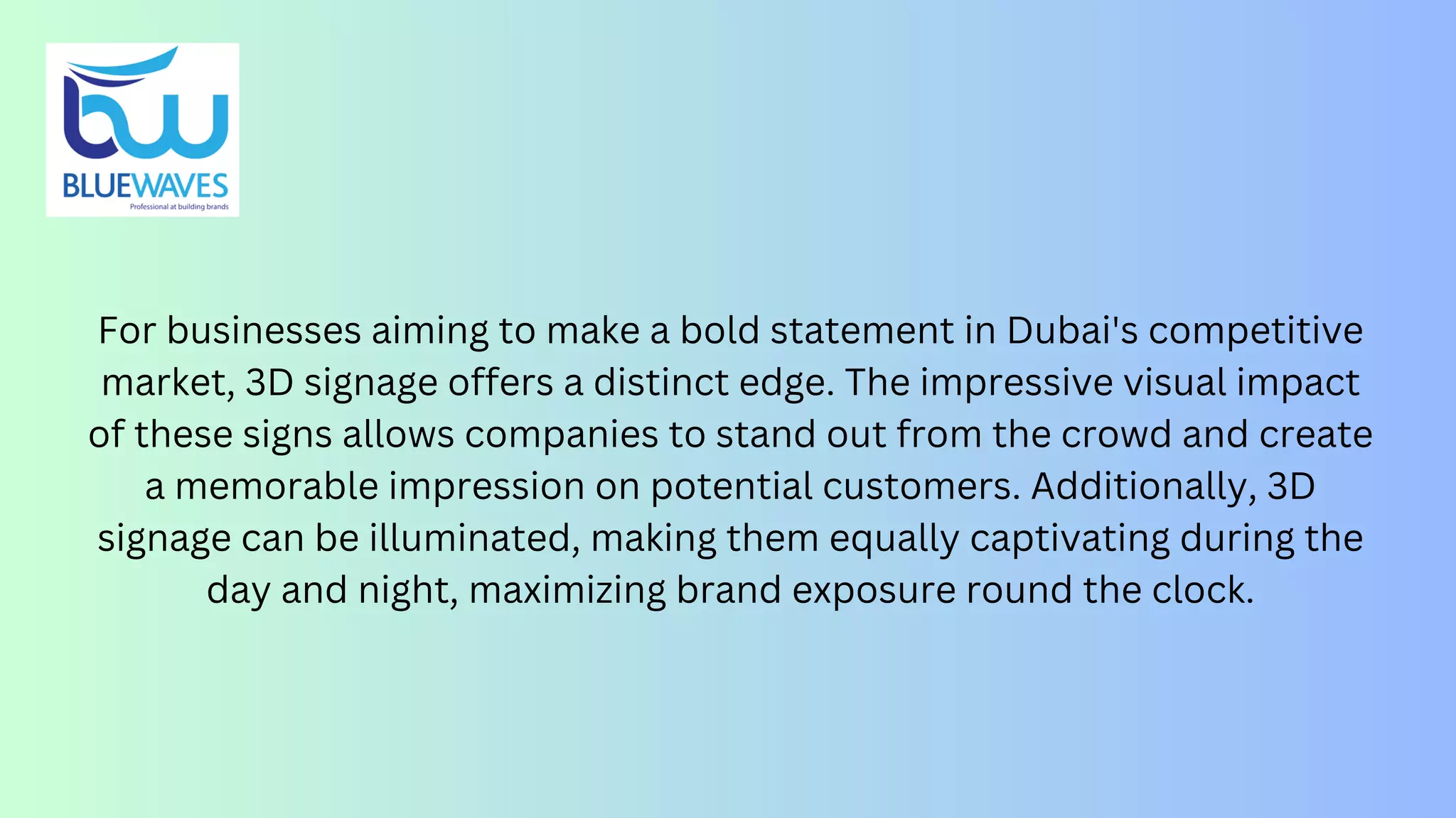 3D Signage Dubai | PDF