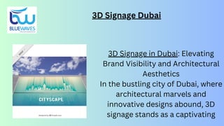 3D Signage Dubai | PDF