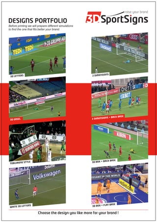 3D Sport Signs portfolio | PDF